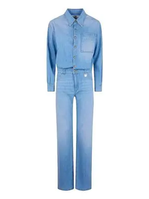 Elisabetta Franchi Denim Overall - Blue