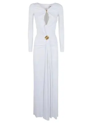Elisabetta Franchi Long Dress - White