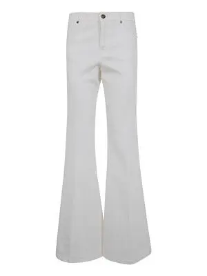 TWINSET Flared Jeans - White