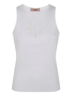 TWINSET Tank Top - White