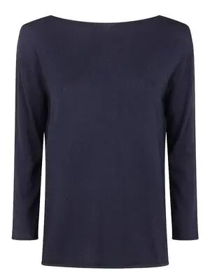 Liviana Conti Boat Neck Sweater - Black