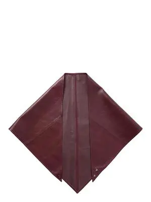 Nour Hammour Leather Headscarf - Burgundy