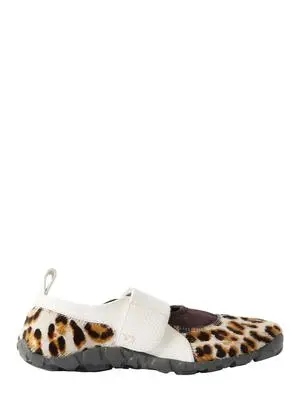 WALES BONNER Jewel Leopard-print Mary Jane Sneakers - Animal Print