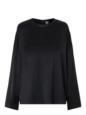 TOTEME Satin Top - Black