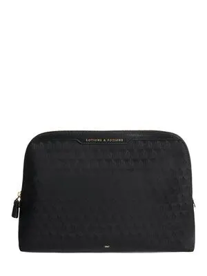 ANYA HINDMARCH Jacquard Logo Pouch - Black