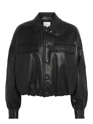 FRAME Bubble Leather Jacket - Black