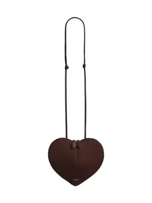 Alaïa Le Coeur Suede Shoulder Bag - Brown