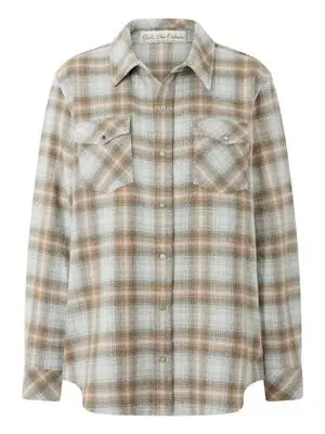 GOD’S TRUE CASHMERE Checked Cashmere Shirt - Green