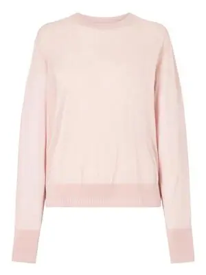 Another Tomorrow Merino Wool Sweater - Pink