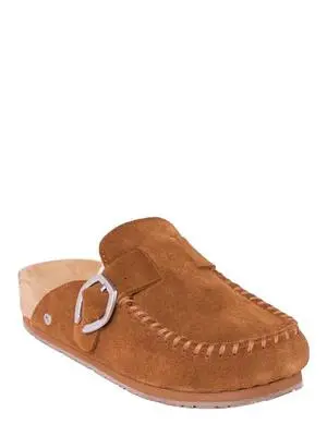 Minnetonka Buckle Clog - Brown