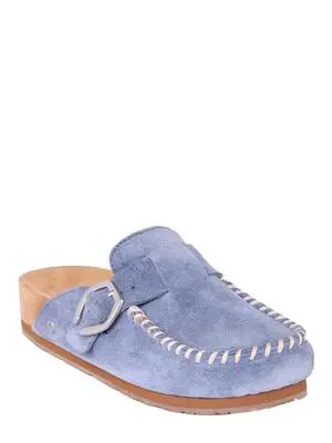 Minnetonka Buckle Clog - Vintage Blue