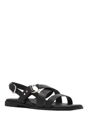 FRANKIE4 Leather Slingback Sandal - Black