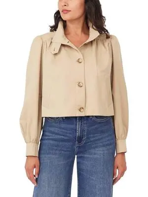 Habitual Crop Swing Jacket - British Tan