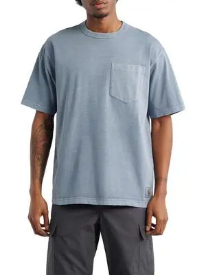 Carhartt Work In Progress Torion Distressed Pocket T-shirt - Office Blue