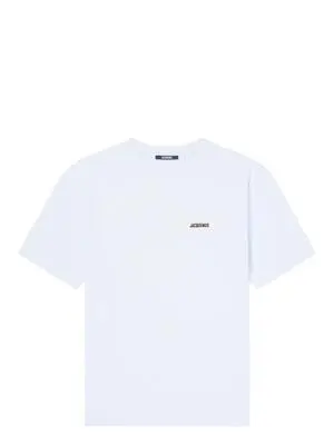 Jacquemus Logo-appliquéd Cotton-jersey T-shirt - Blue