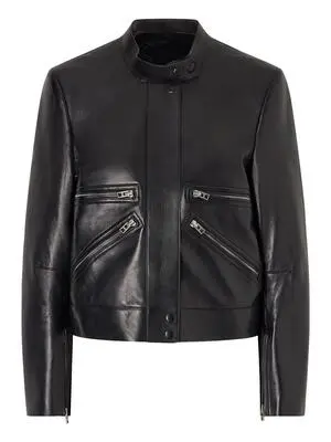 TOM FORD Leather Biker Jacket - Black