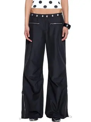 JADED LONDON Minimal Cargo Trousers - Black