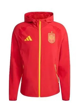 Adidas Spain National Team Fifa X World Cup 2026 Full-zip Travel Windbreaker Jacket - Red