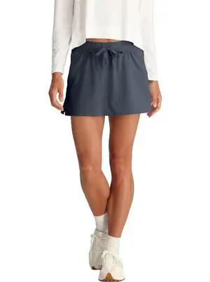 FREE FLY Driftlight Drawstring Mini Skirt Storm Cloud