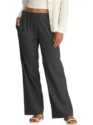 FREE FLY Sullivan Wide Leg Pants - Anthracite