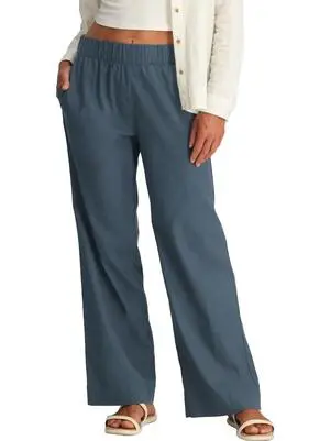 FREE FLY Sullivan Wide Leg Pants Pacific Blue
