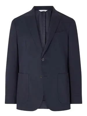 Boglioli Boglioli - Lyocell And Cotton-Blend Twill Suit Jacket - Men - Blue Navy