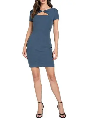 Guess Milena Cutout Mini Dress - Blue