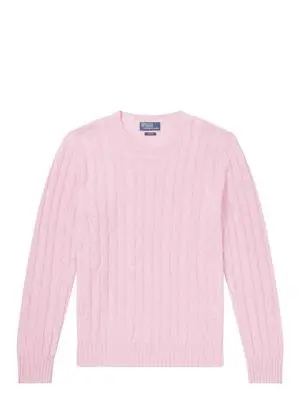 Polo Ralph Lauren Cable-knit Cashmere Sweater - Pink