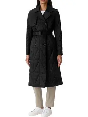 Mackage Mavis Quilted Trench Coat - Black