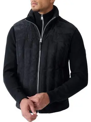 Mackage Hybrid Down Jacket With Bib - Navy