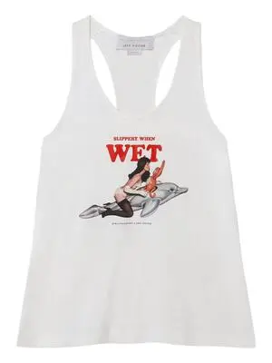 Stella McCartney Jeff Koons Cotton Tank Top - White