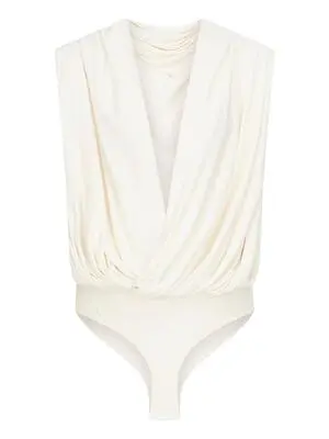 Alaïa Hooded Bodysuit - White