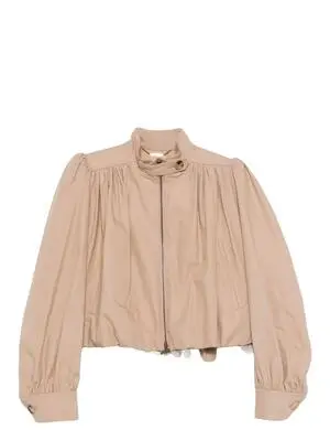 Chloé Cotton Blouson Jacket - Beige