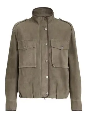 Brunello Cucinelli Leather Jacket - Brown