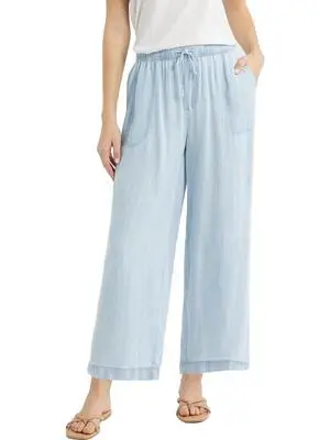 BEACHLUNCHLOUNGE Inaya Chambray Ankle Pants