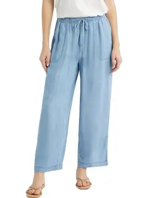 BEACHLUNCHLOUNGE Inaya Chambray Ankle Pants - Light Wash