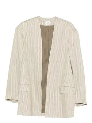 ALYSI Oversized Blazer Jacket - Beige