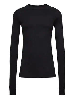 MONCLER + RICK OWENS Cotton Crewneck Sweater - Black