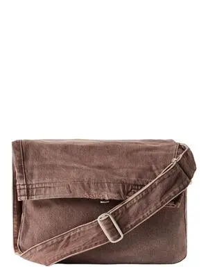 Our Legacy Denim Messenger Bag - Brown