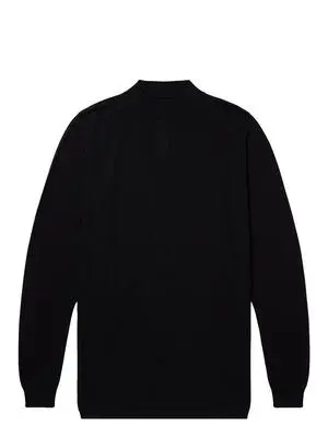 Rick Owens Level Lupetto Cashmere Sweater - Black