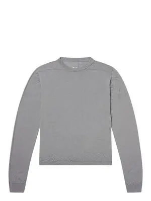 Rick Owens Slim-fit Boiled Cashmere Sweater - Gray