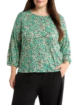 Jones New York Print Top - Kelly Multi