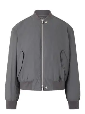 JIL SANDER Cotton Bomber Jacket - Gray