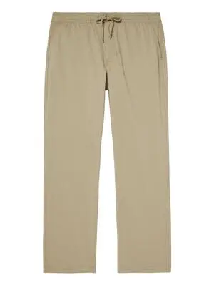 Polo Ralph Lauren Straight-leg Cotton-blend Seersucker Trousers - Neutrals