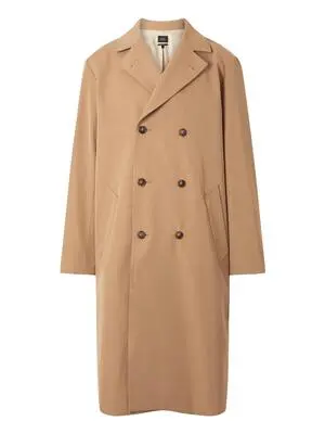 A.p.c. Double-breasted Twill Trench Coat - Neutrals