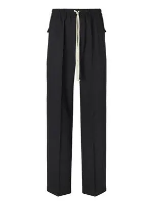 Rick Owens Dietrich Straight-leg Wool Trousers - Black