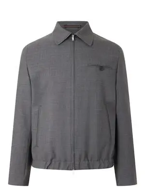 SLOWEAR Montedoro Wool Bomber Jacket - Gray