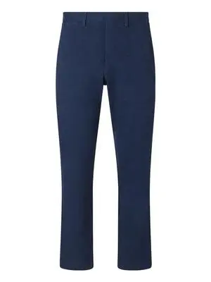 Polo Ralph Lauren Straight-leg Cotton-blend Twill Trousers - Blue