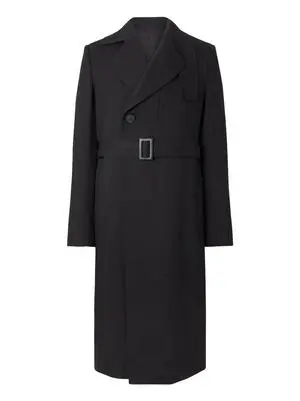 RICK OWENS Drella Double-Breasted Wool Coat