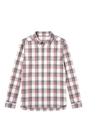 Rick Owens Checked Cotton-flannel Shirt - Red